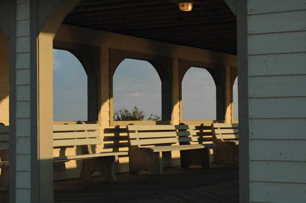 Warm benches on a less then warm day – Cape May Picture of the Day