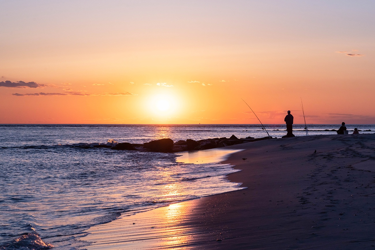 Fishing at Sunset – Cape May Picture of the Day